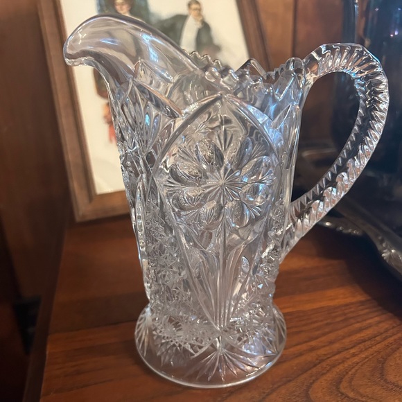 Vintage | Dining | Vintage Imperial Glass Cosmos Pitcher 6 Oz | Poshmark